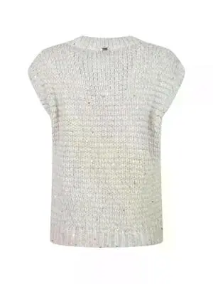 Herno Sequin Embellished V-neck Sweater
