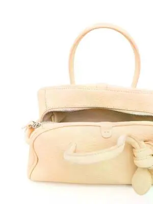 Jacquemus La Petit Tourism Leather Tote Bag - Neutrals