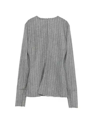THELATEST Elisa Pinstripe Long-sleeve Top