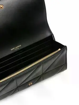 Saint Laurent Jamie Quilted Leather Wallet