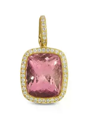 OCTAVIA ELIZABETH Tourmaline And Diamond Pendant