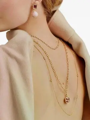 OCTAVIA ELIZABETH Octavia Elizabeth Tourmaline And Diamond Pendant In 18K Yellow Gold