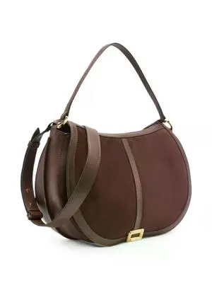 LANCEL L Celeste Double Buckle Saddle Bag