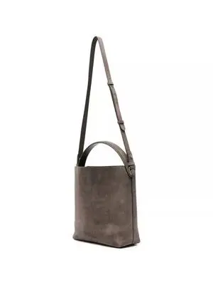 Giorgio Armani Logo-print Suede Tote Bag