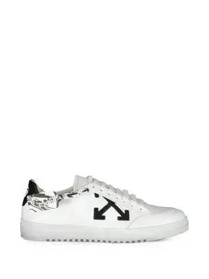 Off-White Leather Low-top Sneakers - White