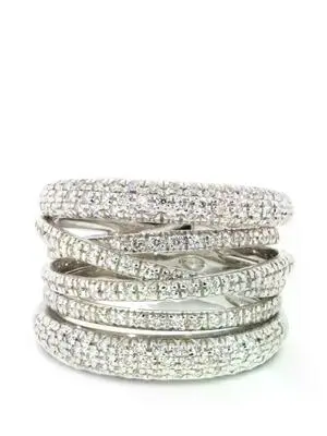 Sidney Garber Scribble Diamond Ring - Silver