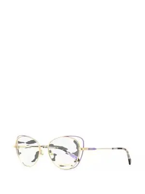Emilio Pucci Logo-motif Glasses - Gold