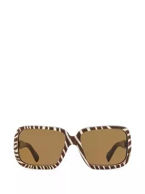 Jacquemus X Linda Farrow Cabana Sunglasses - Brown