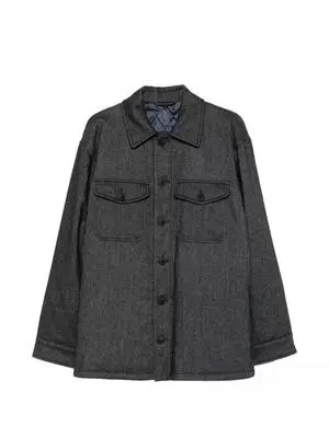 Giorgio Armani Button-up Overshirt - Blue