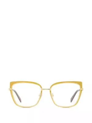 Emilio Pucci Geometric-frame Glasses - Gold