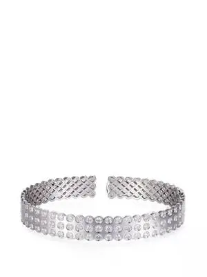 TYPE JEWELRY Large Leggo 2.0 Diamond Bangle - Silver
