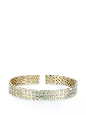 TYPE JEWELRY Large Leggo 2.0 Diamond Bangle - Silver