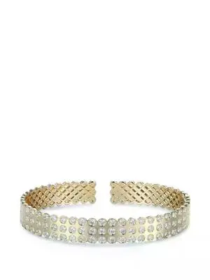 TYPE JEWELRY Large Leggo 2.0 Diamond Bangle - Silver