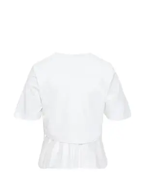 CLUB21 Pleated-hem T-shirt