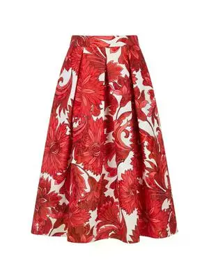 LUNATICA MILANO T Florence A-line Midi Skirt - Red