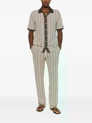 MC2 SAINT BARTH Marettimo Striped Knit Polo Shirt