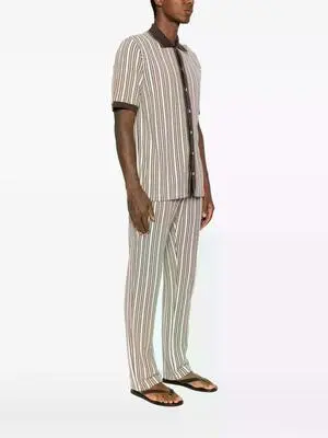 MC2 SAINT BARTH Marettimo Striped Knit Polo Shirt
