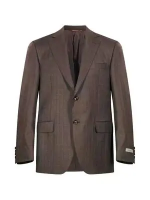 Canali Single-breasted Notched-lapels Suit - Brown