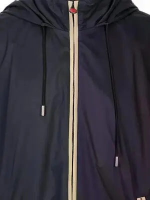 Kiton Drawstring Hooded Jacket - Blue