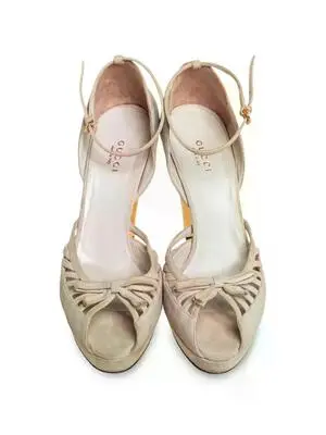 Gucci Bow-detail Platform Sandals