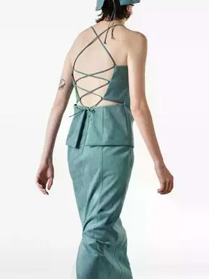 MULLER OF YOSHIOKUBO Saddle Straight Midi Skirt