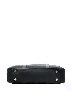 Prada Saffiano Trimmed Tessuto Business Bag