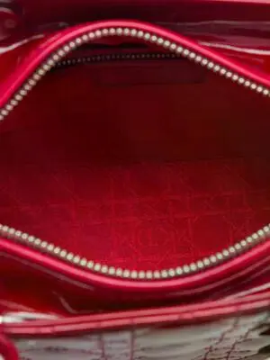 Dior 2014 Medium Patent Cannage Lady Satchel