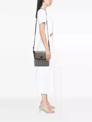 Gucci Gg Supreme Crossbody Bag - Neutrals