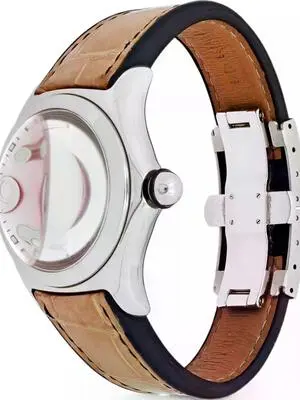 CORUM Bubble 35mm Watch With Dial And Crocodile-effect Leather Strap