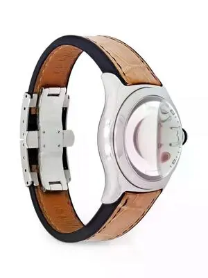 CORUM Bubble 35mm Watch With Dial And Crocodile-effect Leather Strap
