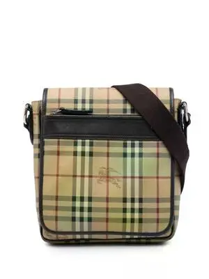 Burberry Haymarket Check Coated Canvas Crossbody Bag