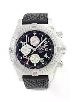 Breitling Super Avenger 48mm Chronograph Watch - Black