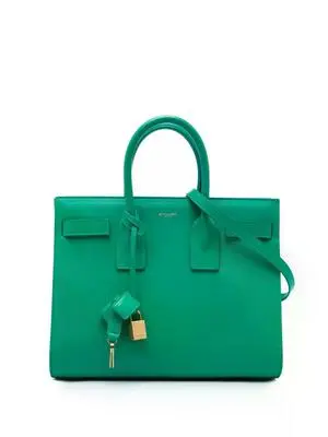 Saint Laurent 2014 Small Leather Sac De Jour Satchel