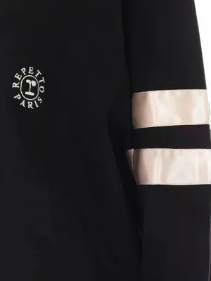 Repetto Logo-embroidered Stripe-detail Sweatshirt