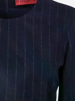 THELATEST Pinstripe-pattern Long-sleeve Top