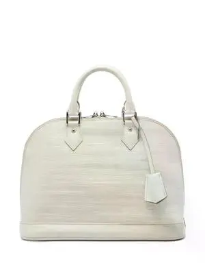 LOUIS VUITTON 2013 Epi Alma Pm Handbag - White