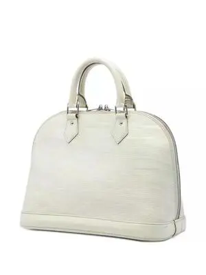 LOUIS VUITTON 2013 Epi Alma Pm Handbag - White