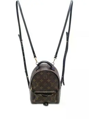 LOUIS VUITTON 2016 Monogram Mini Palm Springs Backpack - Brown