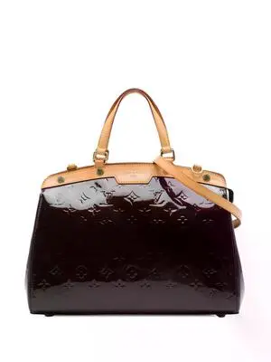 LOUIS VUITTON 2014 Monogram Vernis Brea Mm Satchel - Purple