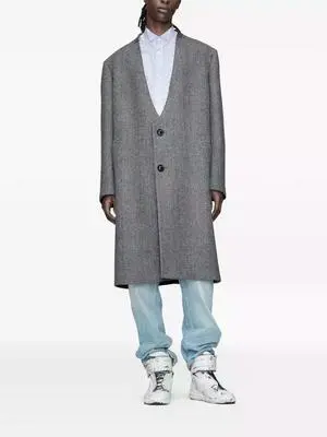 MAISON MARGIELA Check Frayed Coat