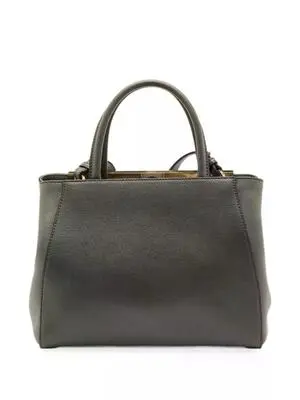 Fendi 2014 Petite 2jours Leather Tote Bag - Grey