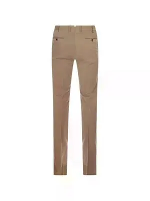 PT TORINO Pressed-crease Trousers - Brown