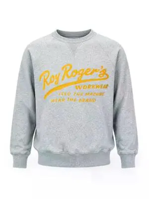 ROY ROGER'S Logo-embroidered Raglan-sleeve Sweatshirt