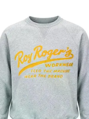 ROY ROGER'S Logo Embroidered Raglan Sleeve Sweatshirt