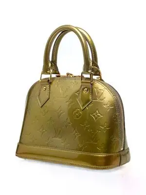 LOUIS VUITTON 1990-2010 Monogram Vernis Alma Bb Satchel