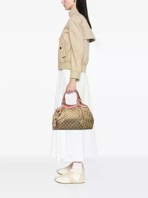 Gucci 2000-2015 Medium Gg Canvas Sukey Tote Bag - Pink