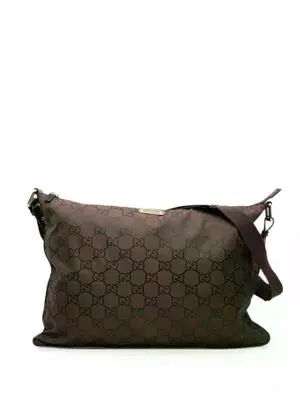 Gucci Gg Monogram Nylon Crossbody Bag