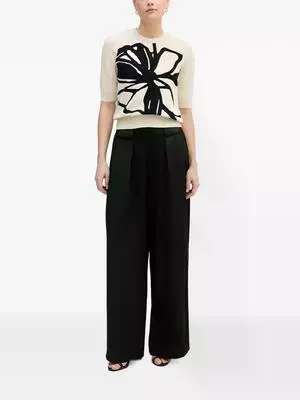 Dkny Pleated Elastic-waistband Palazzo Pants