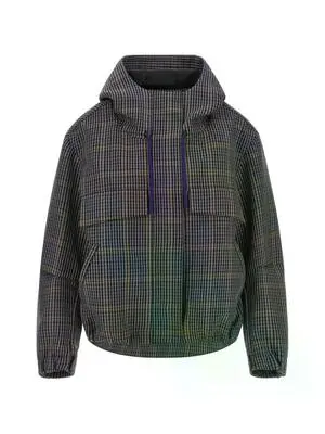 TELA Niki Check-pattern Jacket - Blue