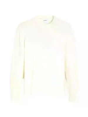 BARRIE Thistle-motif Round-neck Sweater - White